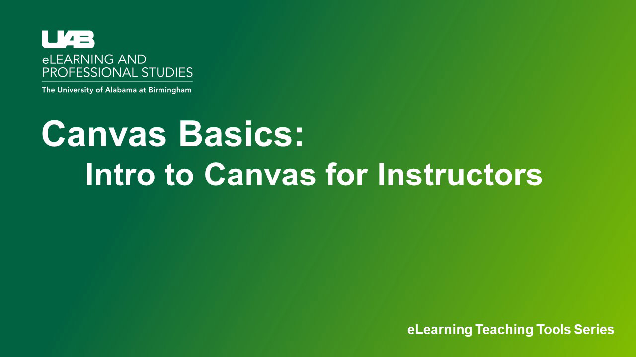 Canvas - eLearning | UAB