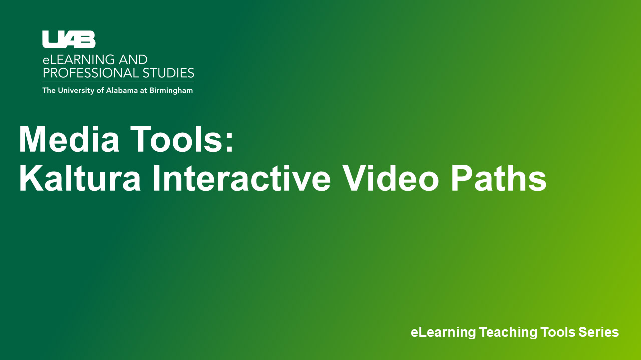 Kaltura Media Space - eLearning | UAB