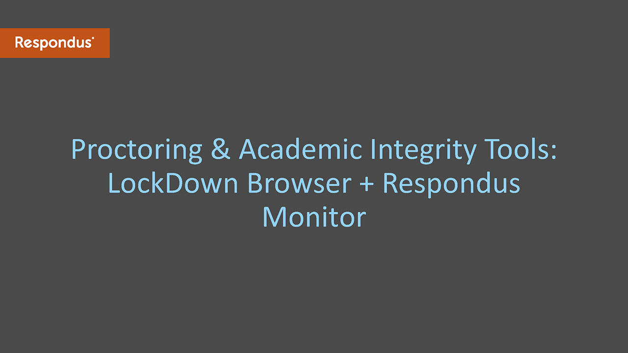 Respondus Lockdown Browser & Monitor - eLearning | UAB